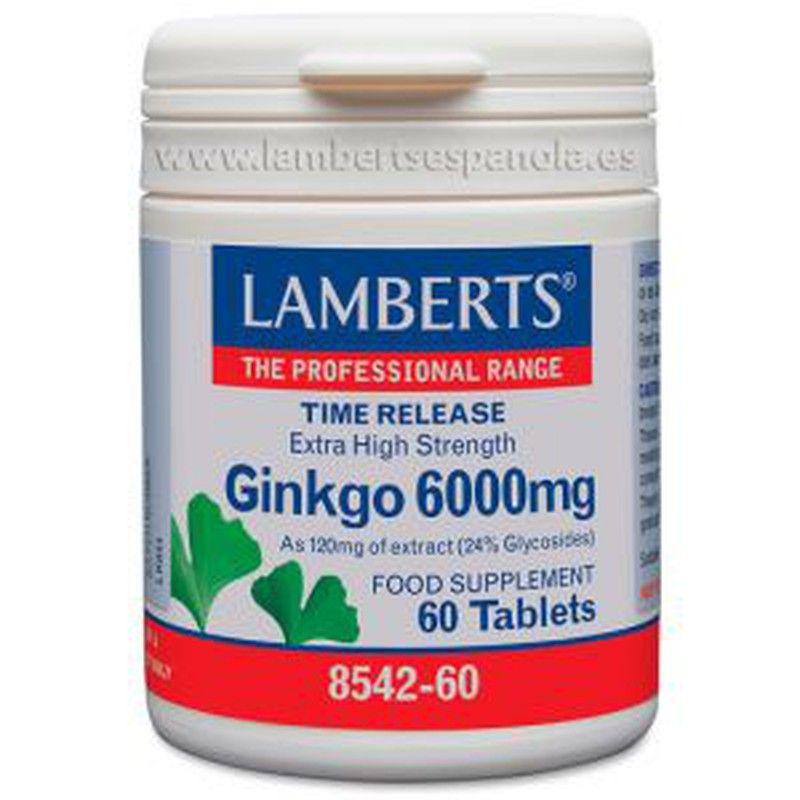 Lamberts Gingko Biloba 6000 60 tabletas — Farmacia Leon