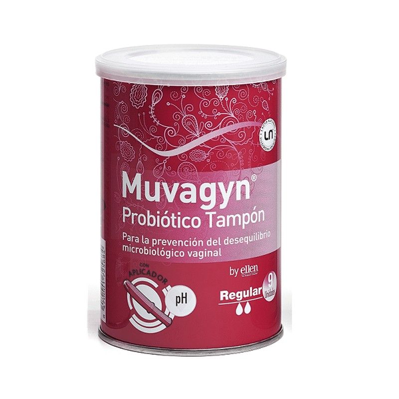 Muvagyn Tampón Probiótico Regular 9 Unidades — Farmacia Leon