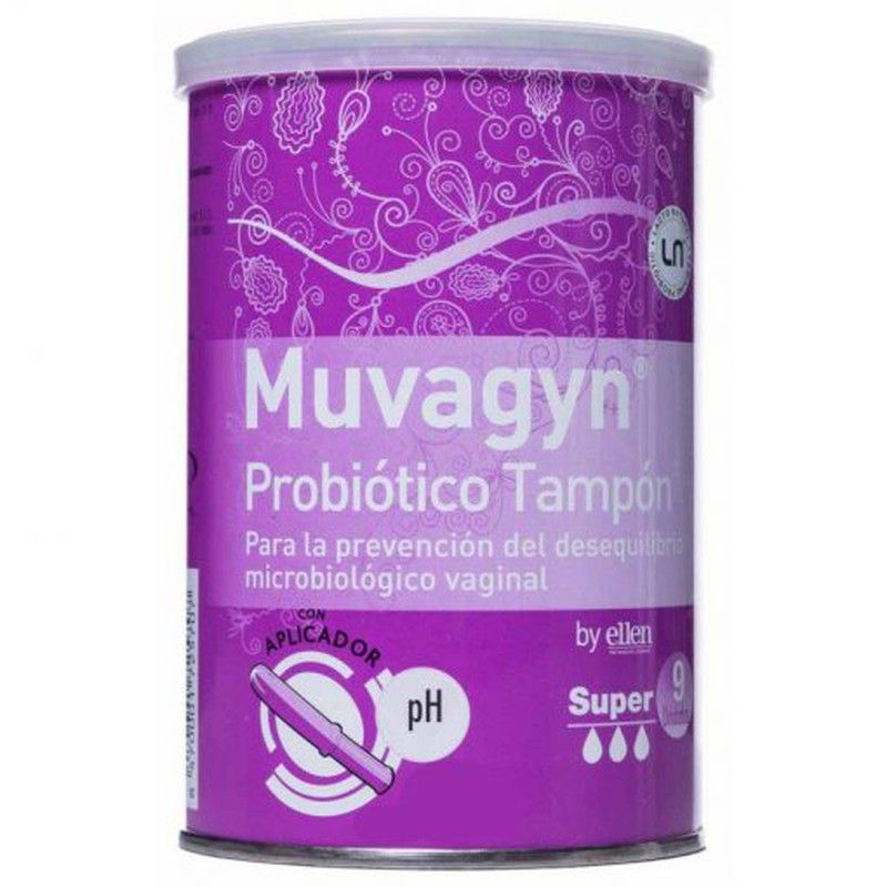Muvagyn Tampón Probiótico Super 9 Unidades — Farmacia Leon